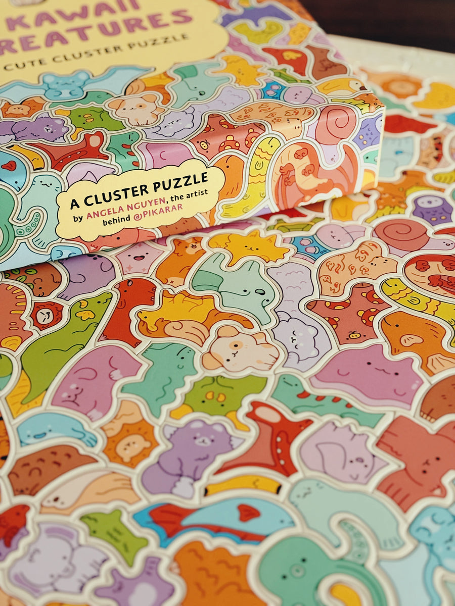Kawaii Creatures Cute Cluster Puzzle (signed) – Pikarar